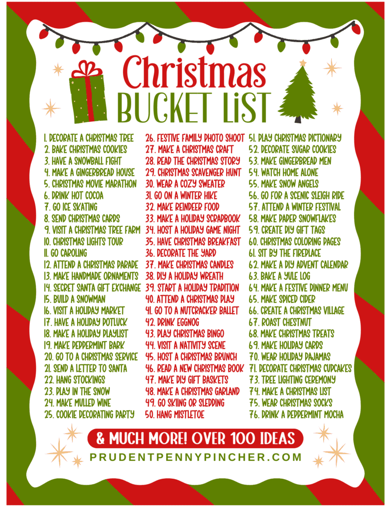 The Ultimate Christmas Bucket List: 100 Fun Activities for All Ages ...