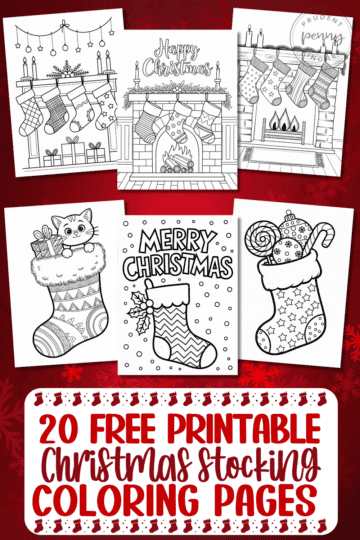 20 Free Printable Christmas Stocking Coloring Pages for Kids - Prudent ...