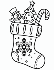20 Free Printable Christmas Stocking Coloring Pages for Kids - Prudent ...