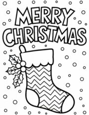 20 Free Printable Christmas Stocking Coloring Pages for Kids - Prudent ...
