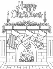 20 Free Printable Christmas Stocking Coloring Pages for Kids - Prudent ...