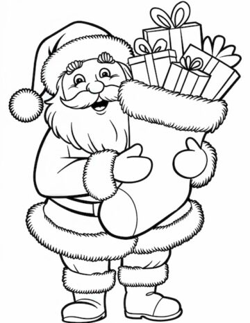 20 Free Printable Christmas Stocking Coloring Pages for Kids - Prudent ...