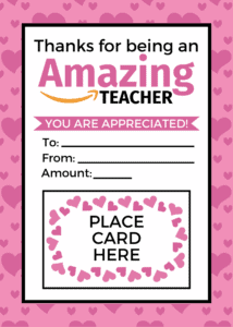 Free Printable Teacher Valentine Gift Card Holders - Prudent Penny Pincher