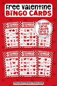 Free Printable Valentine’s Day Bingo Cards - Prudent Penny Pincher