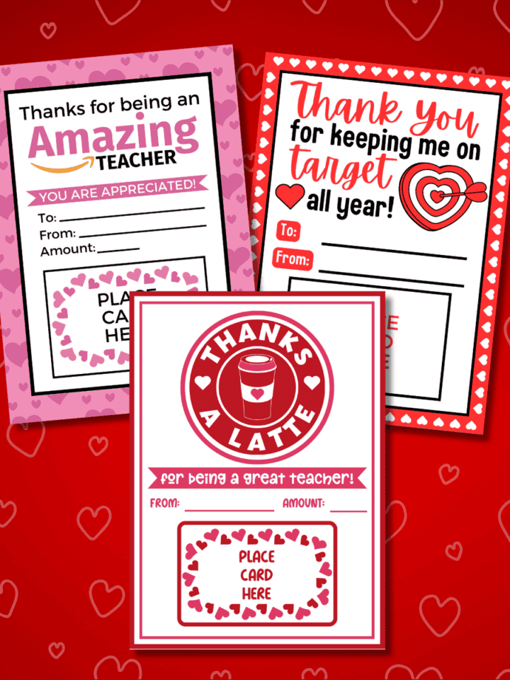 Free Printable Teacher Appreciation Gift Cards - Prudent Penny Pincher