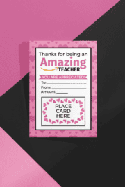 Free Printable Teacher Valentine Gift Card Holders - Prudent Penny Pincher