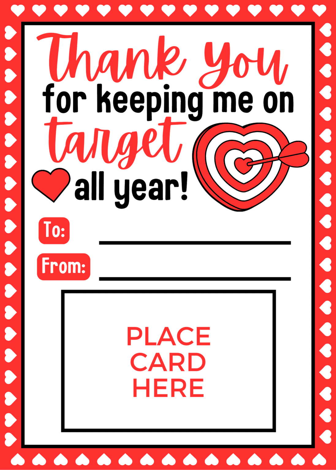 Free Printable Teacher Valentine Gift Card Holders - Prudent Penny Pincher