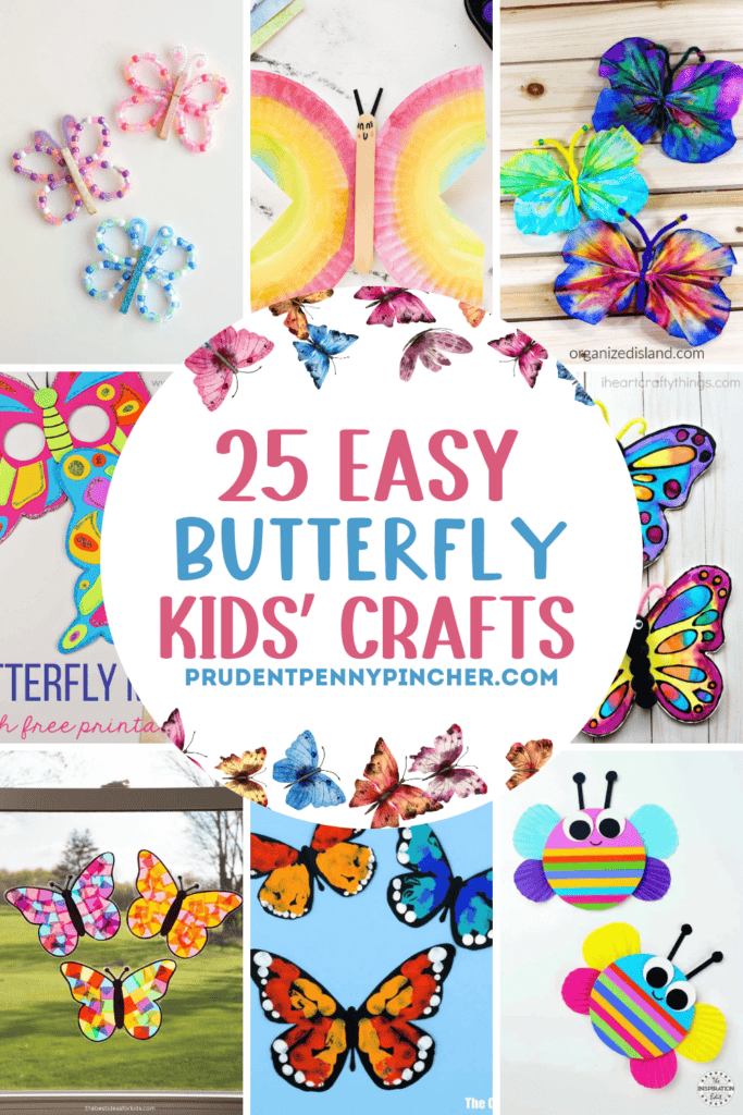 25 Fun and Easy Butterfly Crafts for Kids - Prudent Penny Pincher