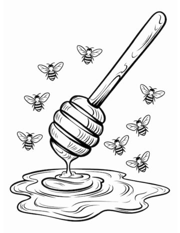 25 Free Printable Bee Coloring Pages for Kids - Prudent Penny Pincher