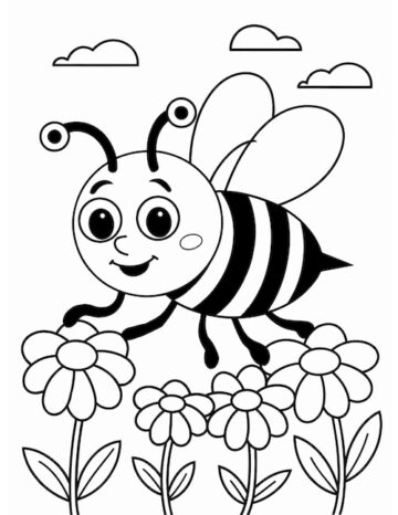 25 Free Printable Bee Coloring Pages for Kids - Prudent Penny Pincher