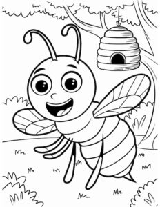 25 Free Printable Bee Coloring Pages for Kids - Prudent Penny Pincher
