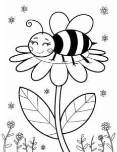 25 Free Printable Bee Coloring Pages for Kids - Prudent Penny Pincher