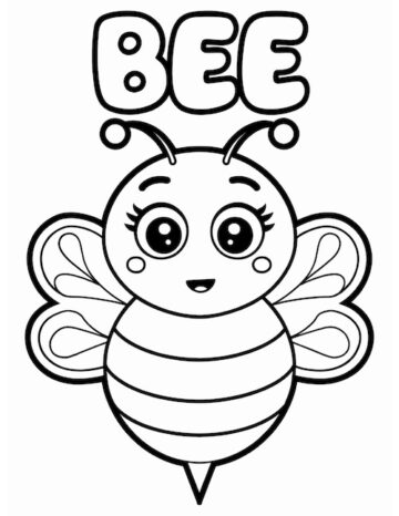 25 Free Printable Bee Coloring Pages for Kids - Prudent Penny Pincher