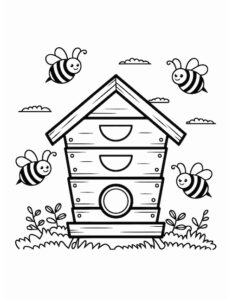 25 Free Printable Bee Coloring Pages for Kids - Prudent Penny Pincher