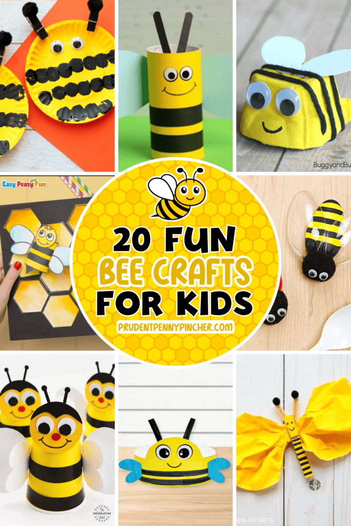 20 Fun and Easy Bee Crafts for Kids - Prudent Penny Pincher