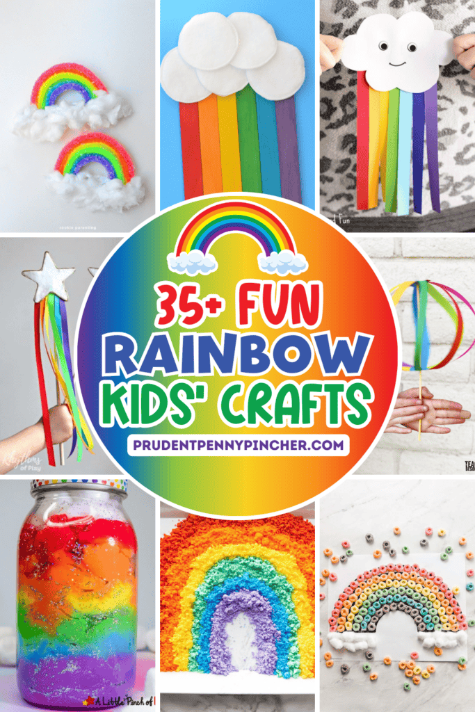 35 Fun and Easy Rainbow Crafts for Kids - Prudent Penny Pincher
