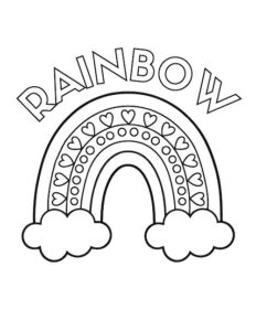 30 Free Printable Rainbow Coloring Pages for Kids - Prudent Penny Pincher