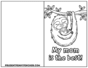 Free Printable Mother's Day Cards for Kids to Color - Prudent Penny Pincher