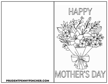 Free Printable Mother's Day Cards for Kids to Color - Prudent Penny Pincher