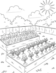 20 Free Printable Garden Coloring Pages for Kids - Prudent Penny Pincher