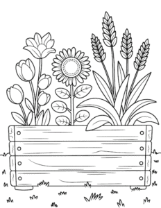 20 Free Printable Garden Coloring Pages for Kids - Prudent Penny Pincher