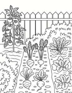 20 Free Printable Garden Coloring Pages for Kids - Prudent Penny Pincher
