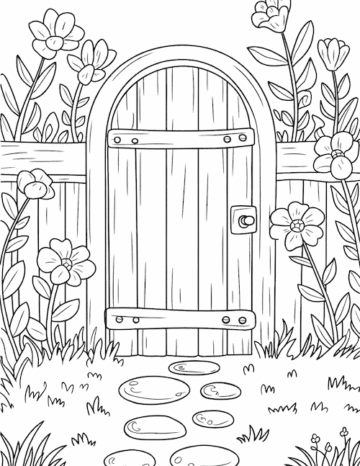 20 Free Printable Garden Coloring Pages for Kids - Prudent Penny Pincher