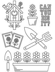 20 Free Printable Garden Coloring Pages for Kids - Prudent Penny Pincher