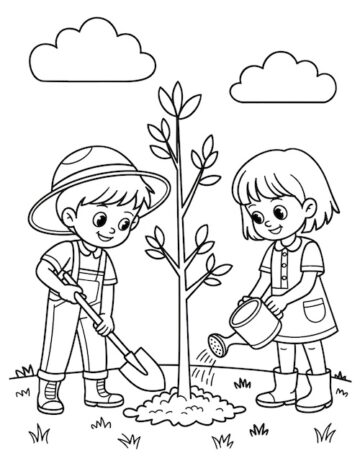20 Free Printable Garden Coloring Pages for Kids - Prudent Penny Pincher