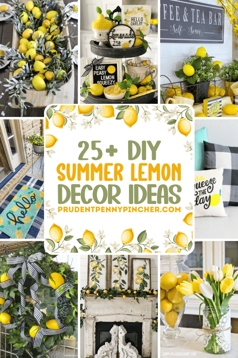 25 Best DIY Lemon Decor Ideas for Summer - Prudent Penny Pincher