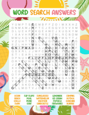 Free Printable Summer Word Searches - Prudent Penny Pincher