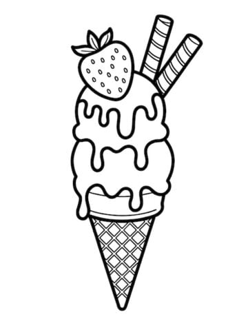 Free Printable Ice Cream Coloring Pages for Kids - Prudent Penny Pincher