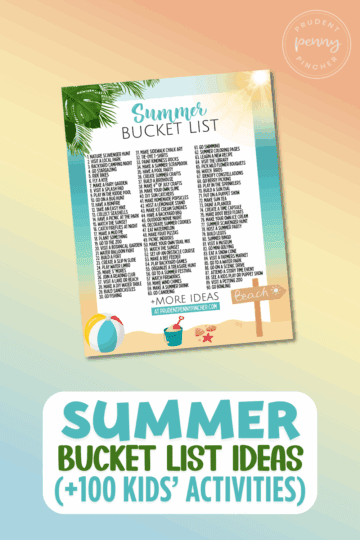 The Ultimate Summer Bucket List for Kids - Prudent Penny Pincher