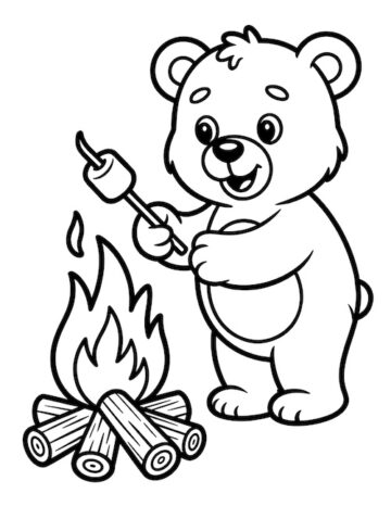 20 Free Printable Camping Coloring Pages for Kids - Prudent Penny Pincher