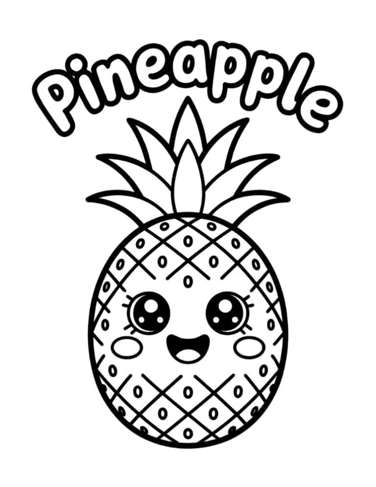 Free Printable Fruit Coloring Pages for Kids - Prudent Penny Pincher