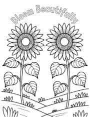 20 Free Printable Sunflower Coloring Pages - Prudent Penny Pincher