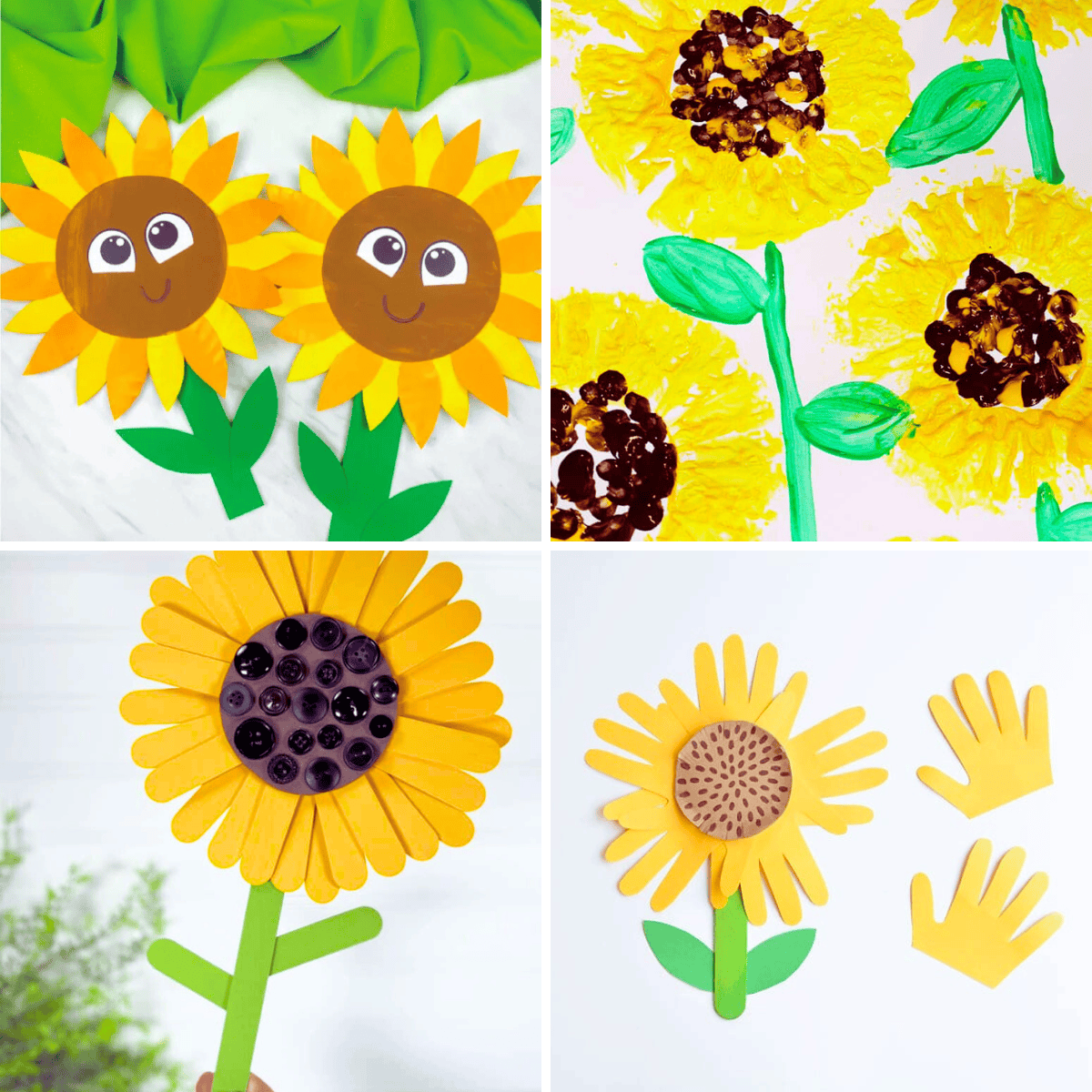 30 Easy Sunflower Crafts for Kids - Prudent Penny Pincher