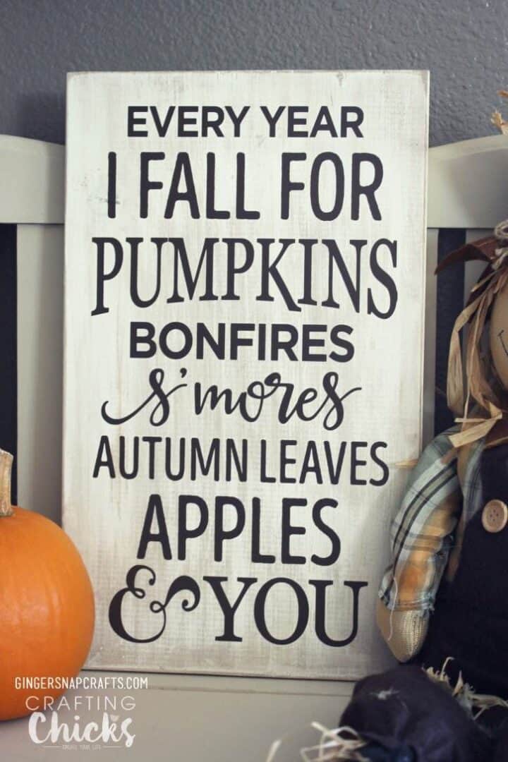 25 Easy DIY Fall Signs - Prudent Penny Pincher