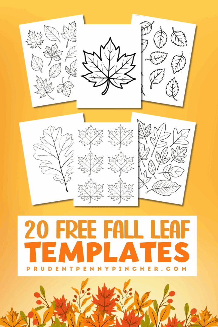 20 Free Printable Fall Leaf Templates for Kids - Prudent Penny Pincher