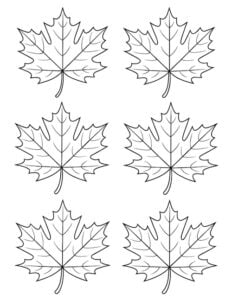 20 Free Printable Fall Leaf Templates for Kids - Prudent Penny Pincher