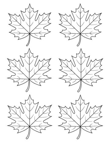 20 Free Printable Fall Leaf Templates for Kids - Prudent Penny Pincher