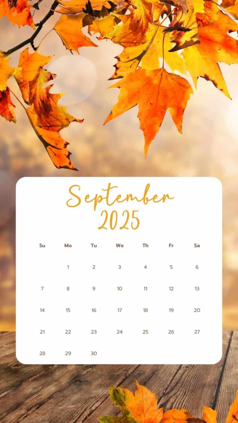 25 Free Phone September Wallpapers - Prudent Penny Pincher