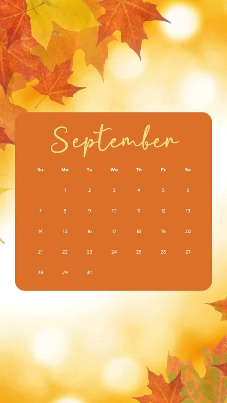 25 Free Phone September Wallpapers - Prudent Penny Pincher