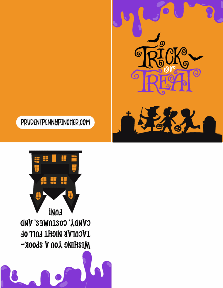 20 Free Printable Halloween Cards - Prudent Penny Pincher