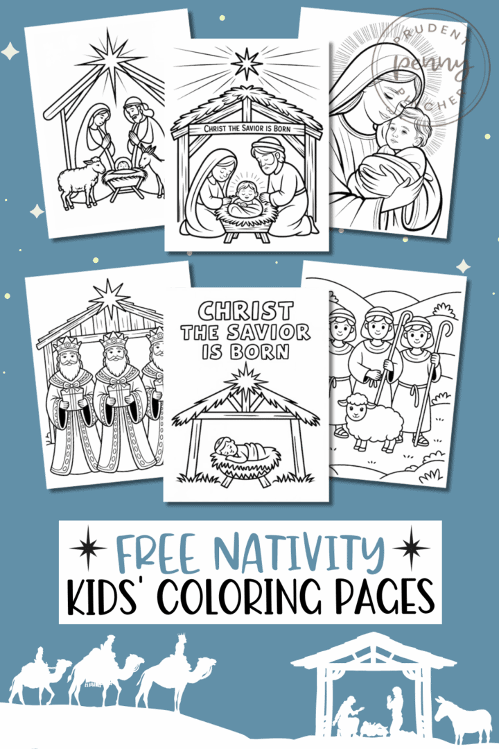 Free Printable Nativity Coloring Pages for Kids - Prudent Penny Pincher