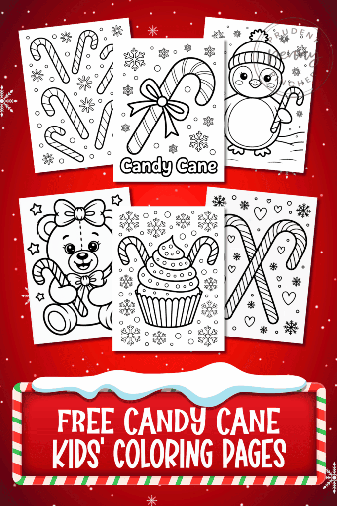 Free Printable Christmas Candy Cane Coloring Pages for Kids - Prudent ...