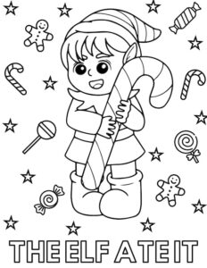 Free Printable Christmas Candy Cane Coloring Pages for Kids - Prudent ...