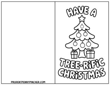 Free Printable Christmas Cards for Kids to Color - Prudent Penny Pincher