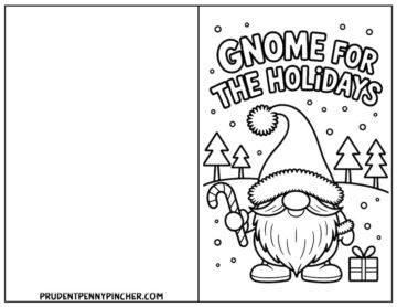 Free Printable Christmas Cards for Kids to Color - Prudent Penny Pincher