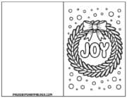 Free Printable Christmas Cards for Kids to Color - Prudent Penny Pincher